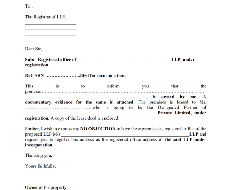 13+ No Objection (NOC) Certificate Formats [WORD, PDF, PPTX] - Word ...