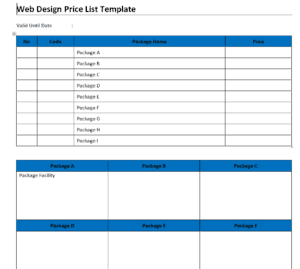 25+ Sample Price List Templates in WORD & EXCEL Templates - Word Excel ...