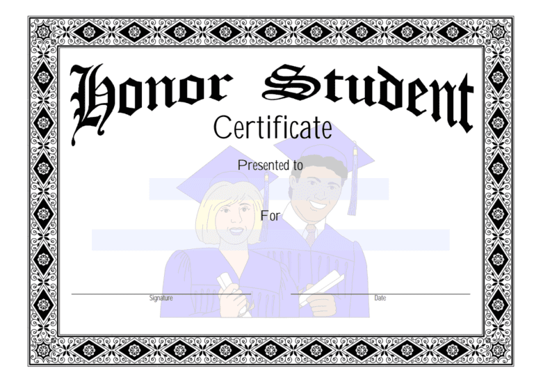 8 BEST Student Award Certificate Templates [WORD, PDF, PPTX] - Word ...