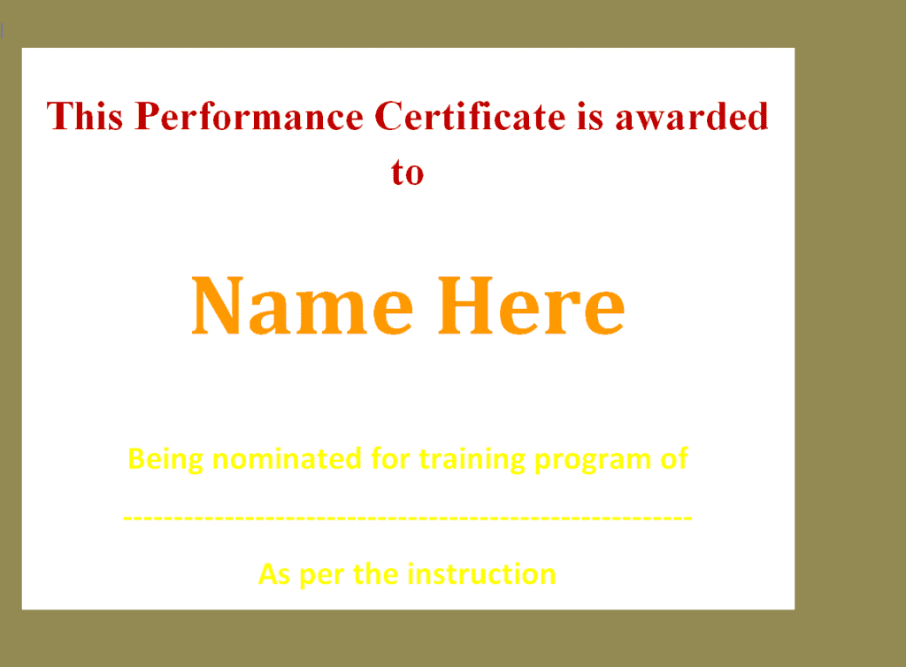 6 Amazing Performance Certificate Samples WORD PDF PowerPoint 6 Amazing Performance Certificate Samples WORD PDF PowerPoint